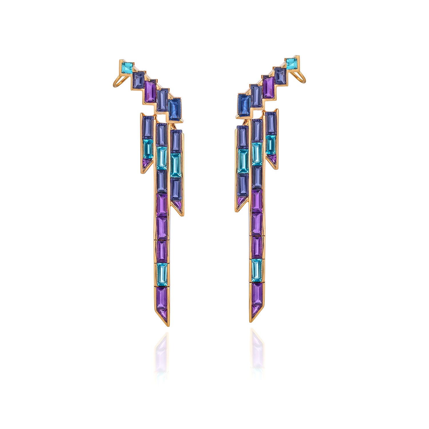 Extension Vertical Cuff Earrings | La Maison Couture