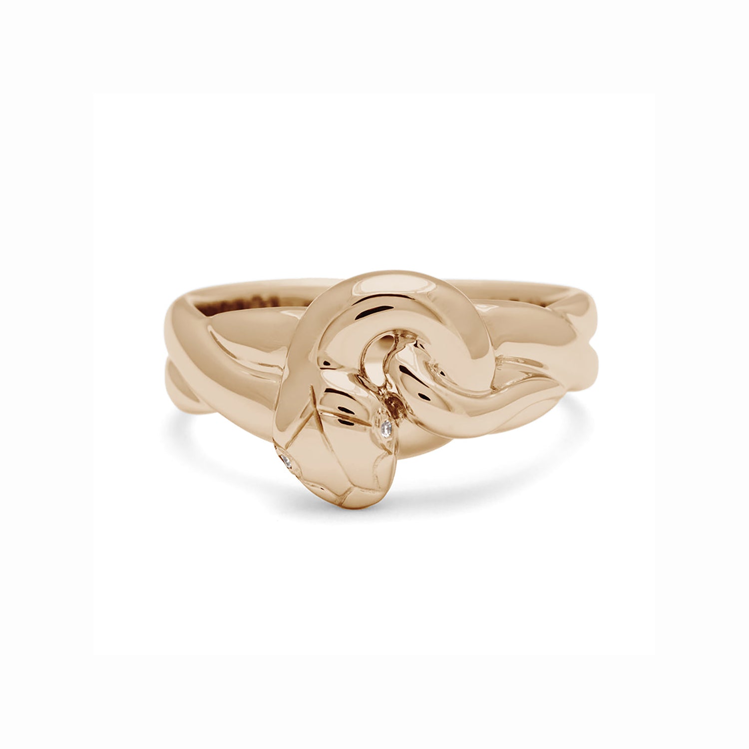 Large Solid Serpent Band Anna Sheffield Sustainable Snake Ring | La ...