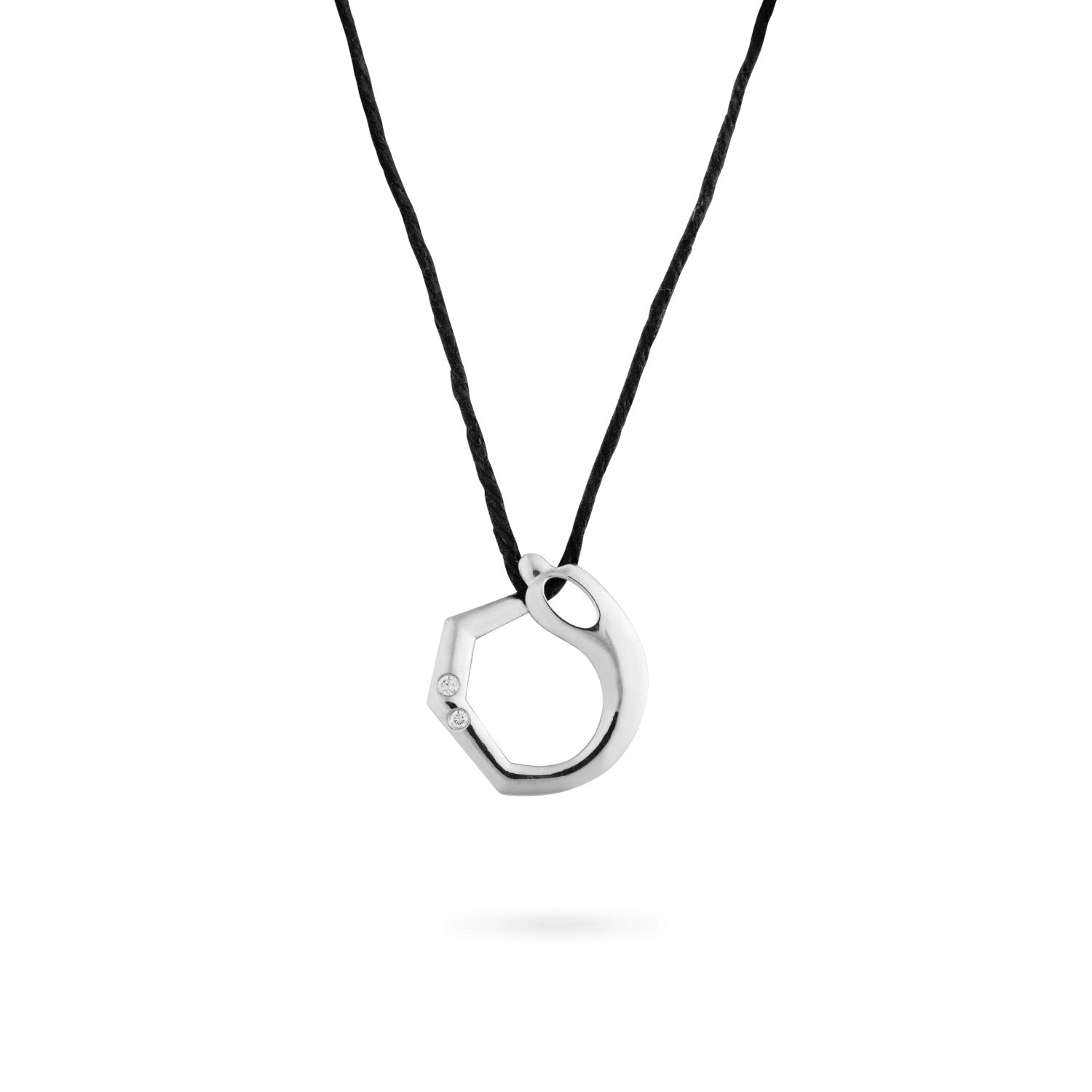 White Gold Shadow Necklace MATILDE Ethical Jewellery | La Maison Couture