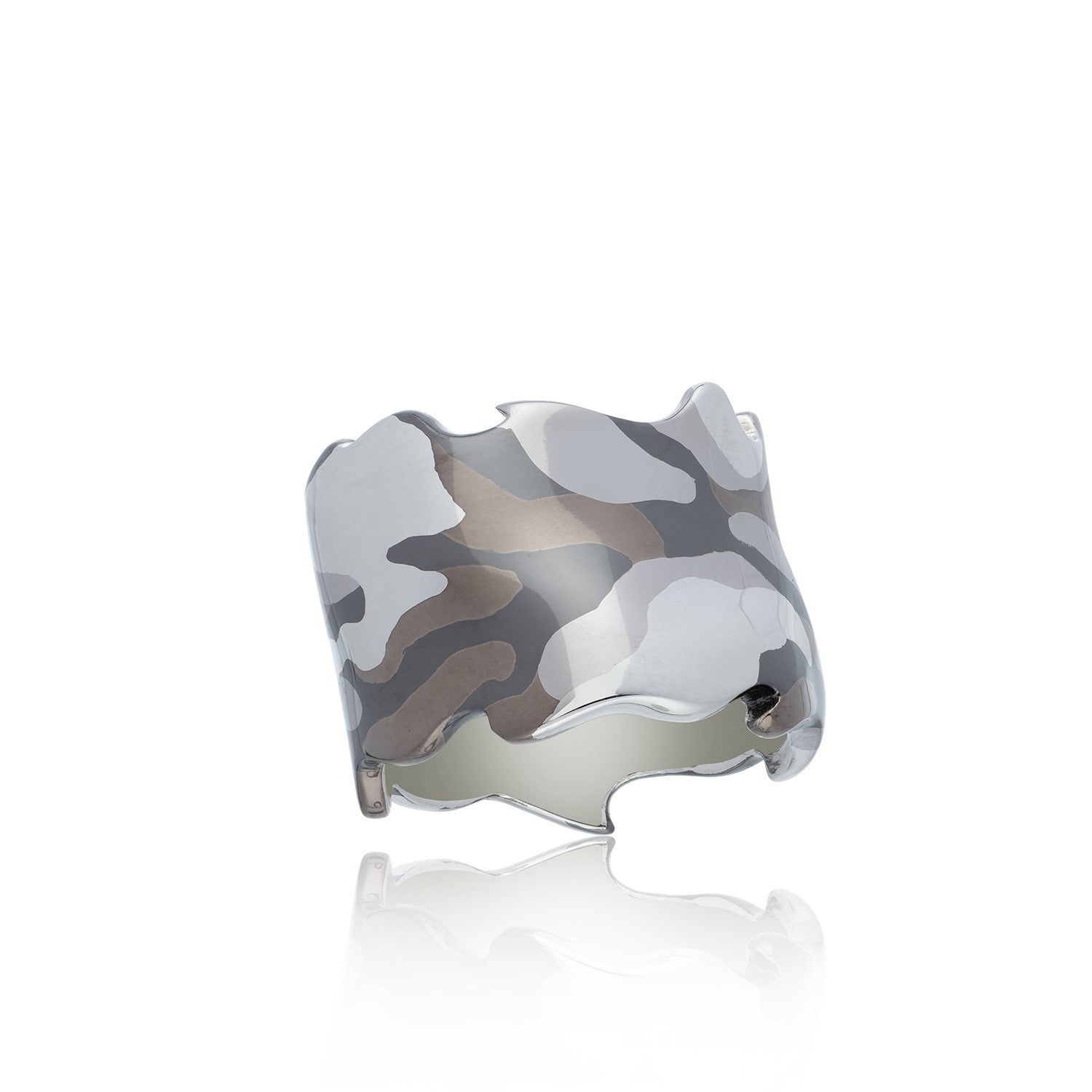 Camo 925 Dappled Ring biiju Sustainable Men's Jewellery | La Maison Couture