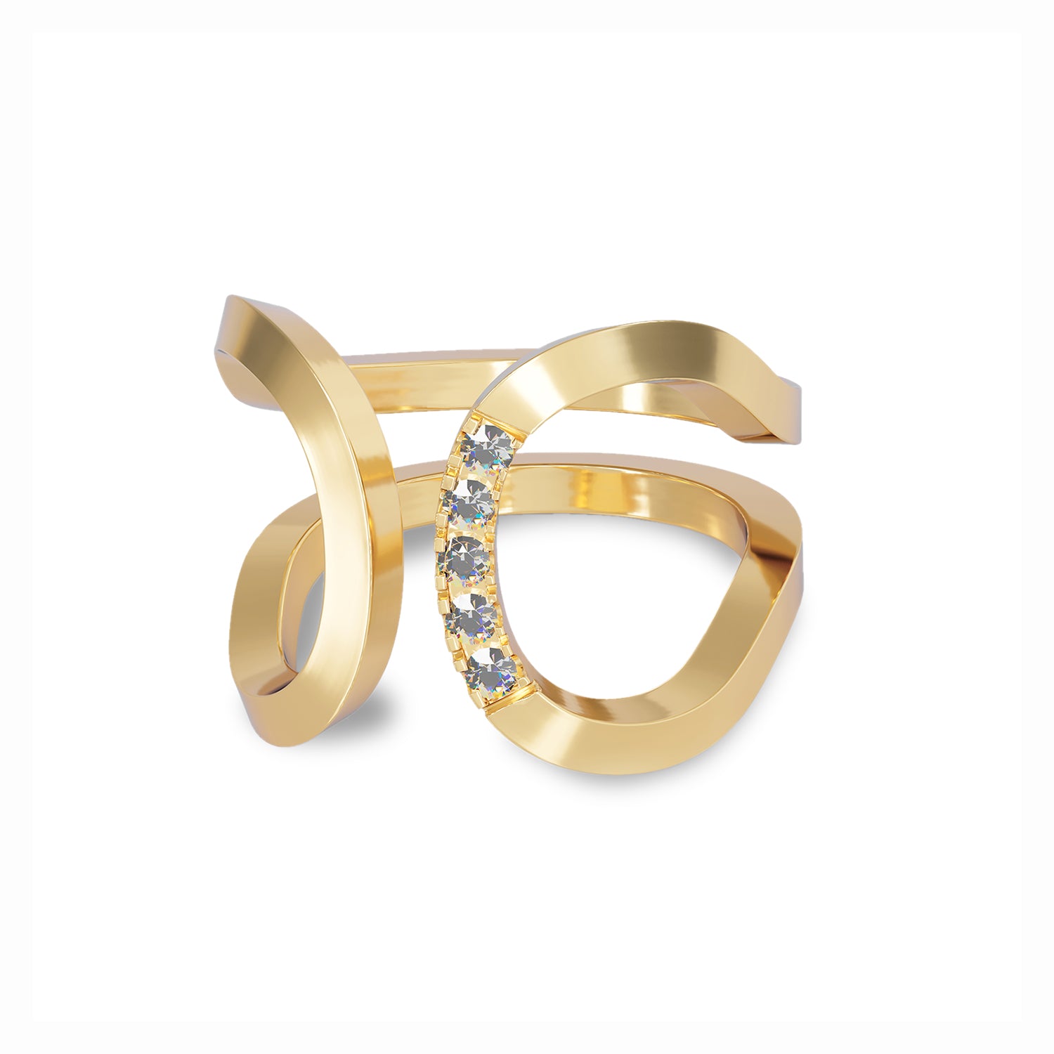 Lemniscate 3 Ring Annette Welander Sustainable Gold | La Maison Couture